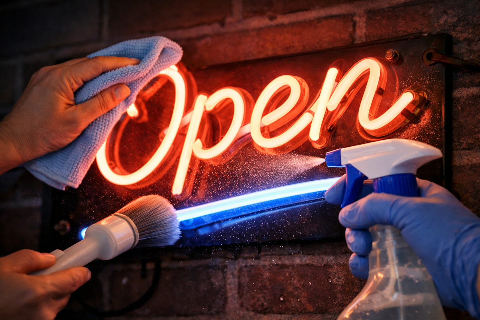 How to Clean a Neon Sign Without Damaging the Glow - NeonChamp