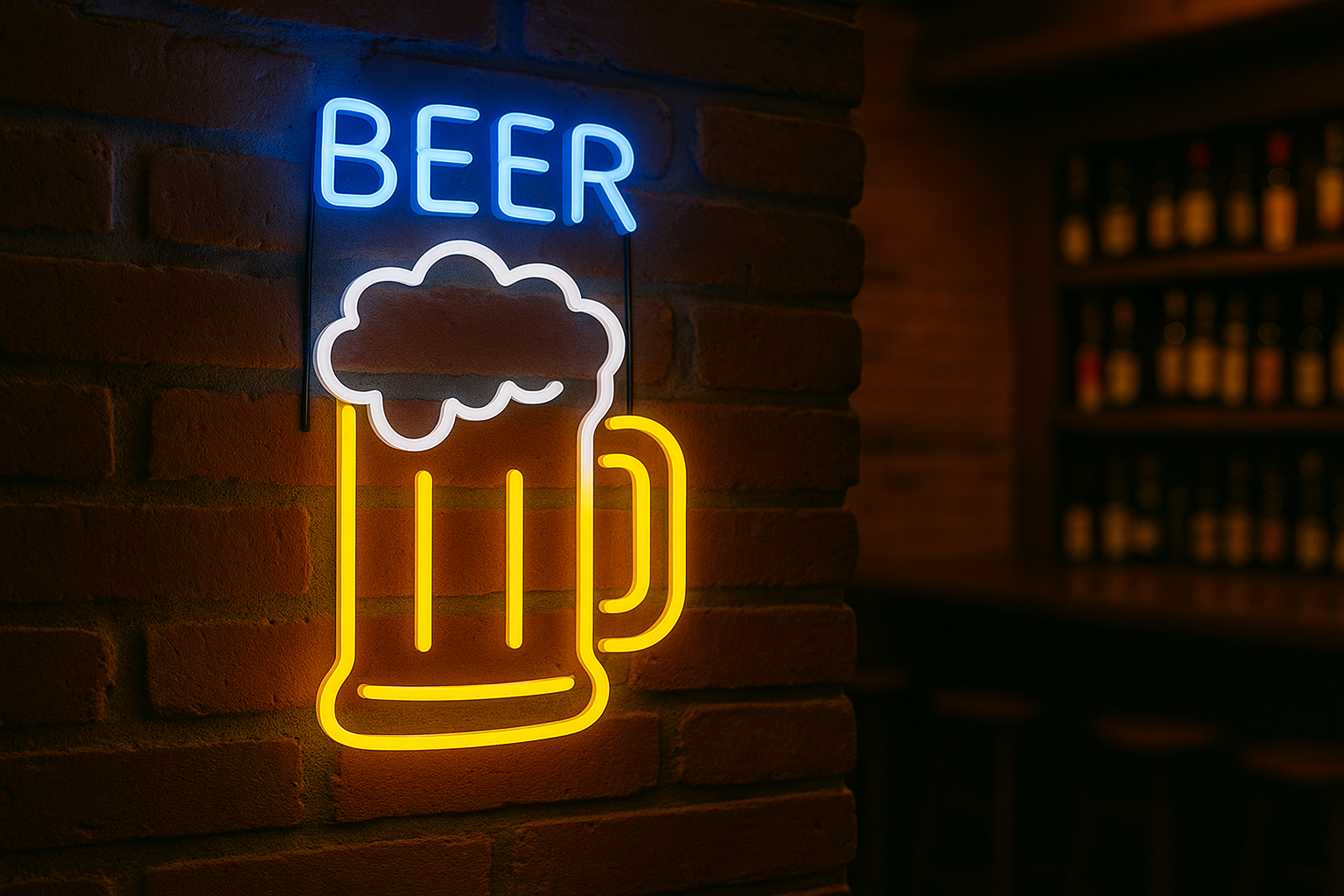 Neon Beer Signs: The Ultimate Bar Decor Trend for Beer Lovers | NeonChamp