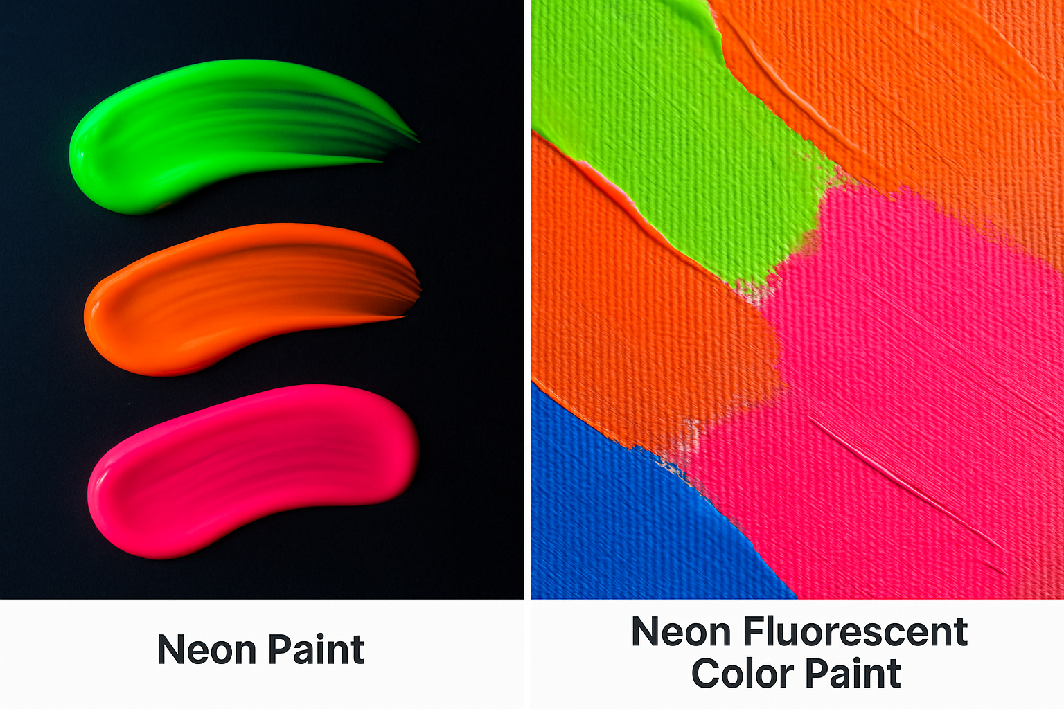 Neon Paint vs. Neon Fluorescent Color Paint: The Main Differences ...